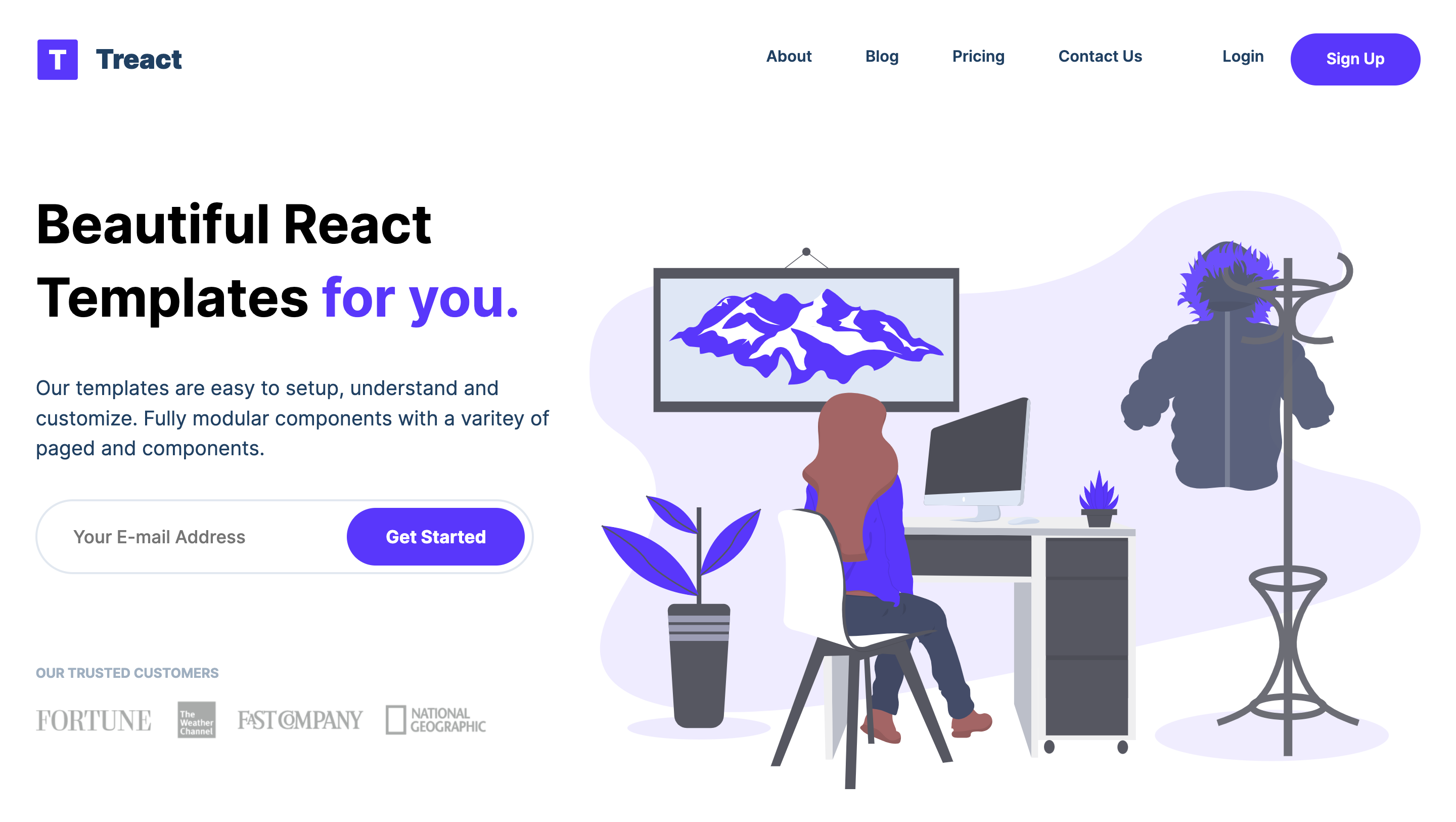 Free Modern React Templates